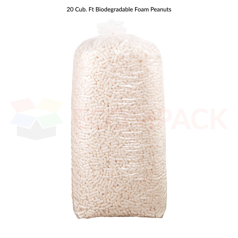 BioDegradable Foam Packing Peanuts Renature 20 Cu.Ft Large Bag ...
