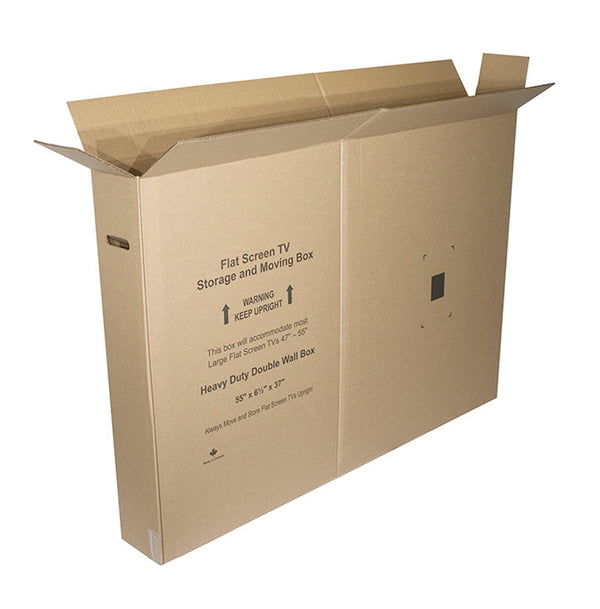 55″ x 6-1/2″ x 37" Flat Panel TV Packing Box 48BC Double Wall Fits 47 ...